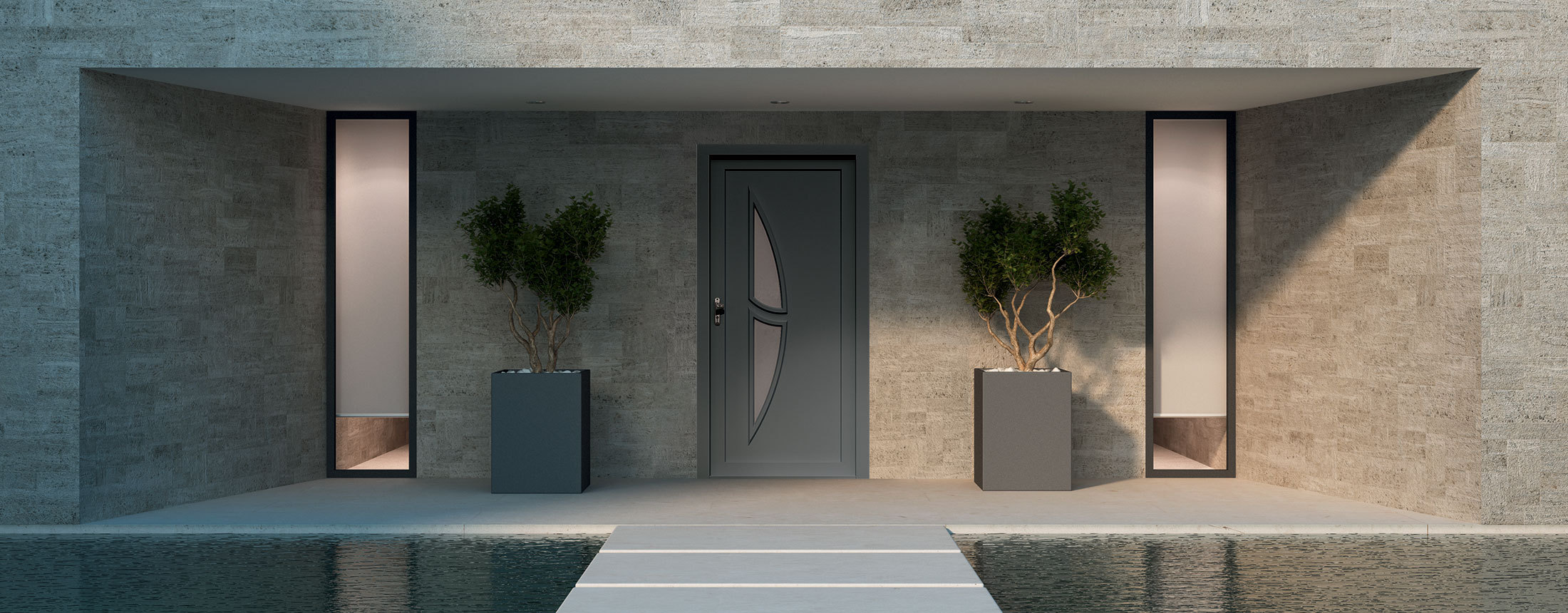 Porte en PVC : caractéristiques de la menuiserie en PVC